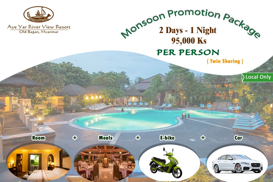 Sep Monsoon Promotion (Local Only) - Aye Yar River View Resort, Old ...